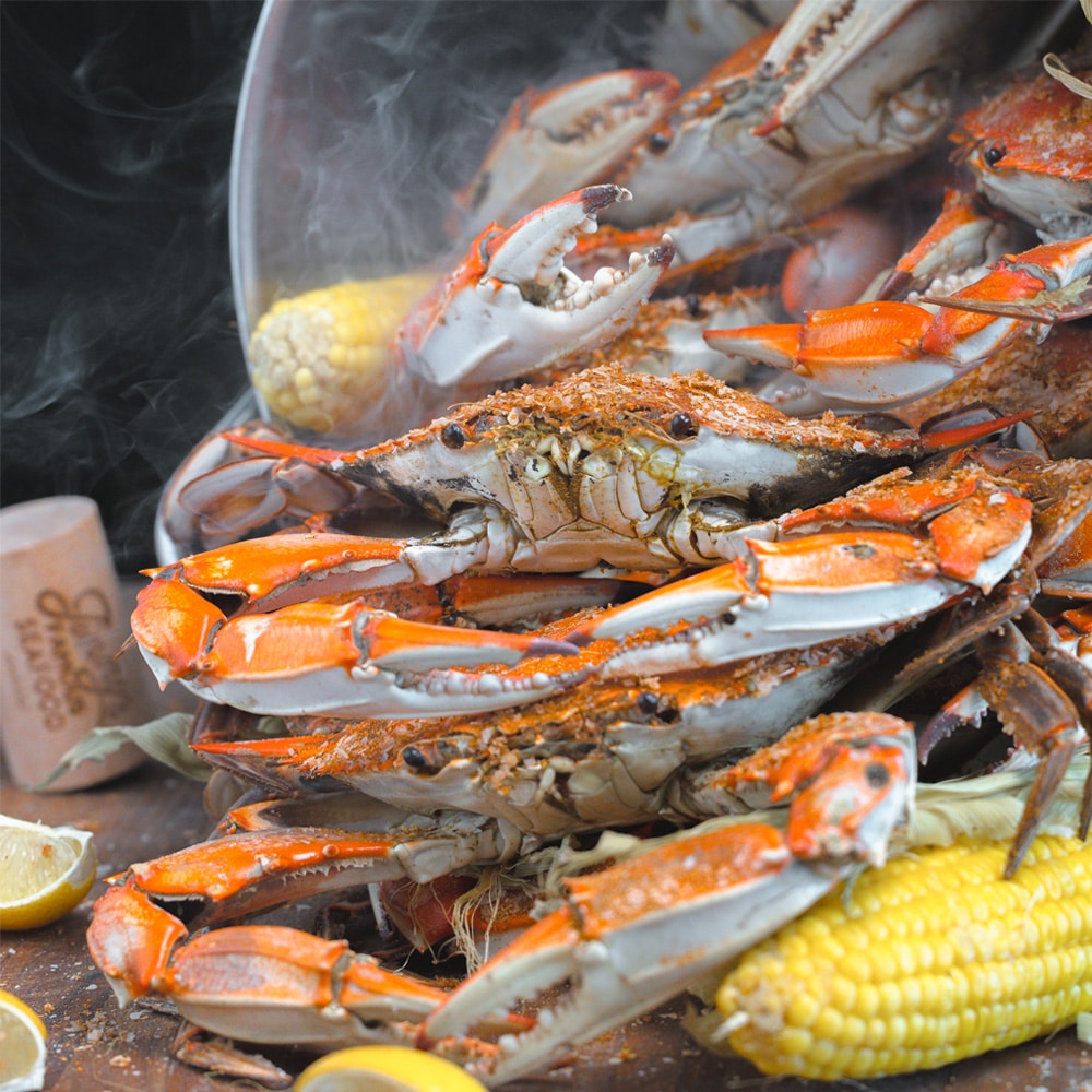 Steamed Blue Crabs - Jimmys Famous Seafood