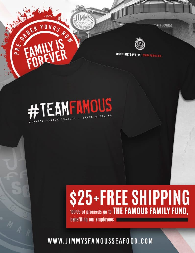 Famous Family T-Shirt - Jimmys Famous Seafood