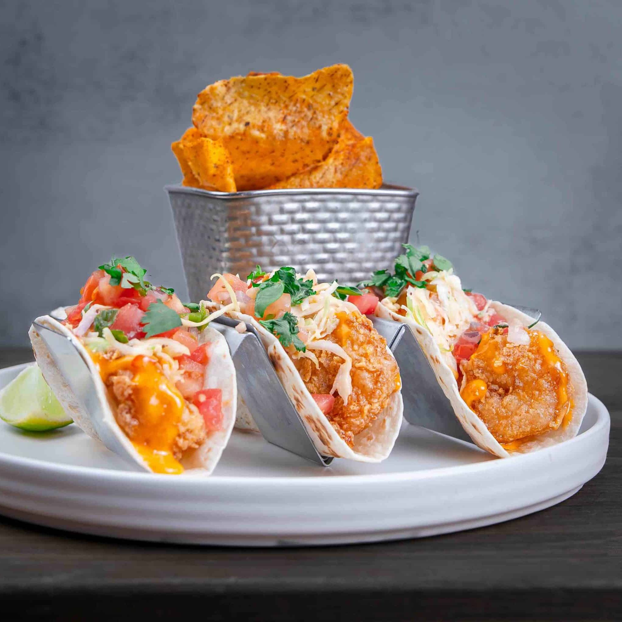 Shrimp Tacos - Jimmys Famous Seafood