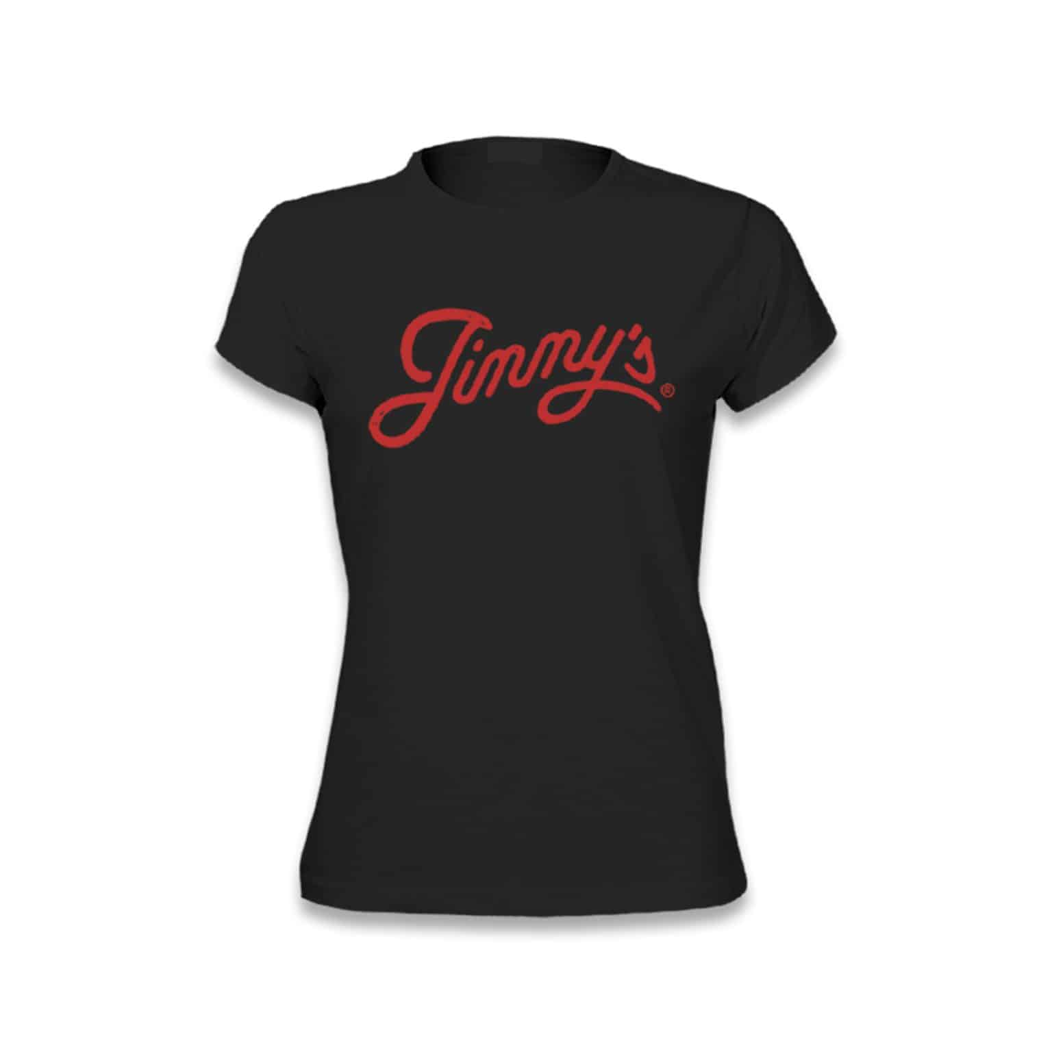 Jimmy’s Woman’s Tee with Red Logo - Jimmys Famous Seafood